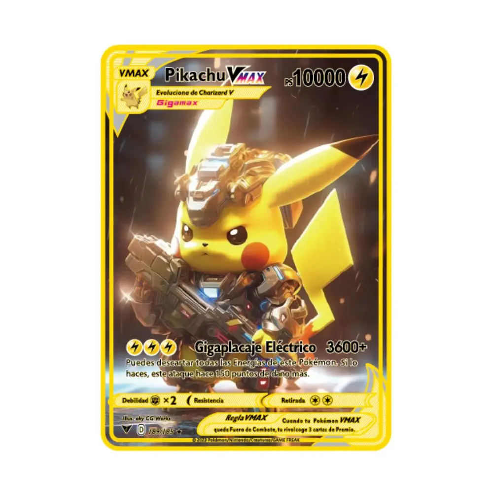 Carte-Pok-mon-en-m-tal-espagnol-carte-Iron-Mewtwo-Pikachu-GX-Charizard ...