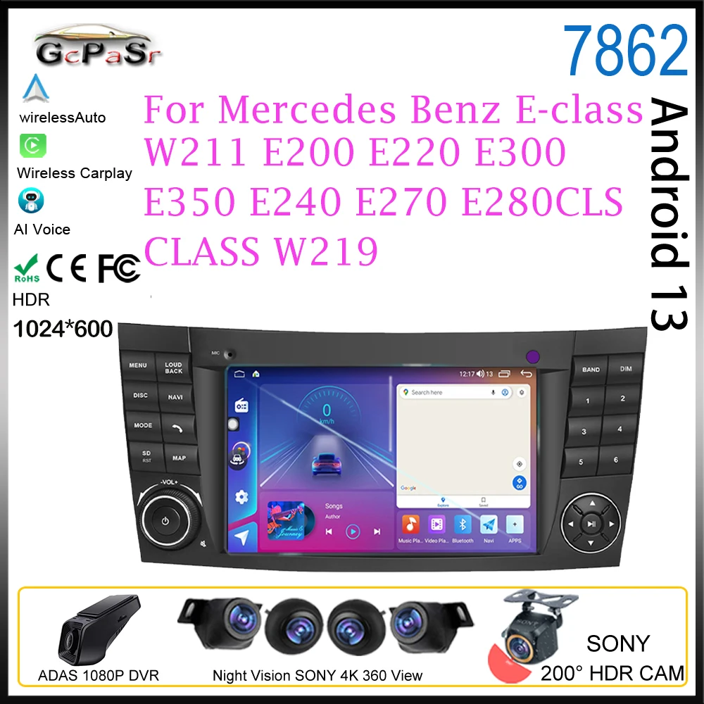 Android-For-Mercedes-Benz-E-class-W211-E200-E220-E300-E350-E240-E270 ...