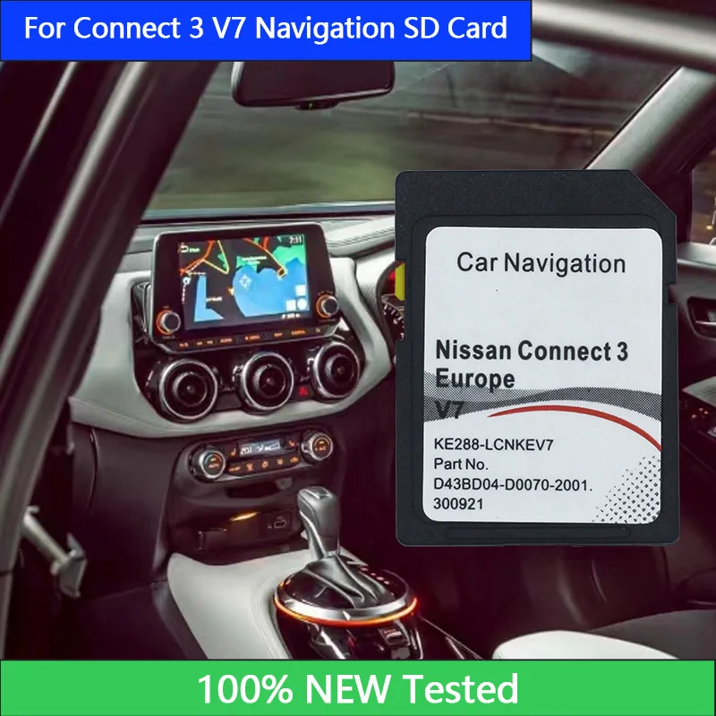 Latest Version For Nissan Europe Car Connect 3 V7 SD Card 16GB Sat Nav ...