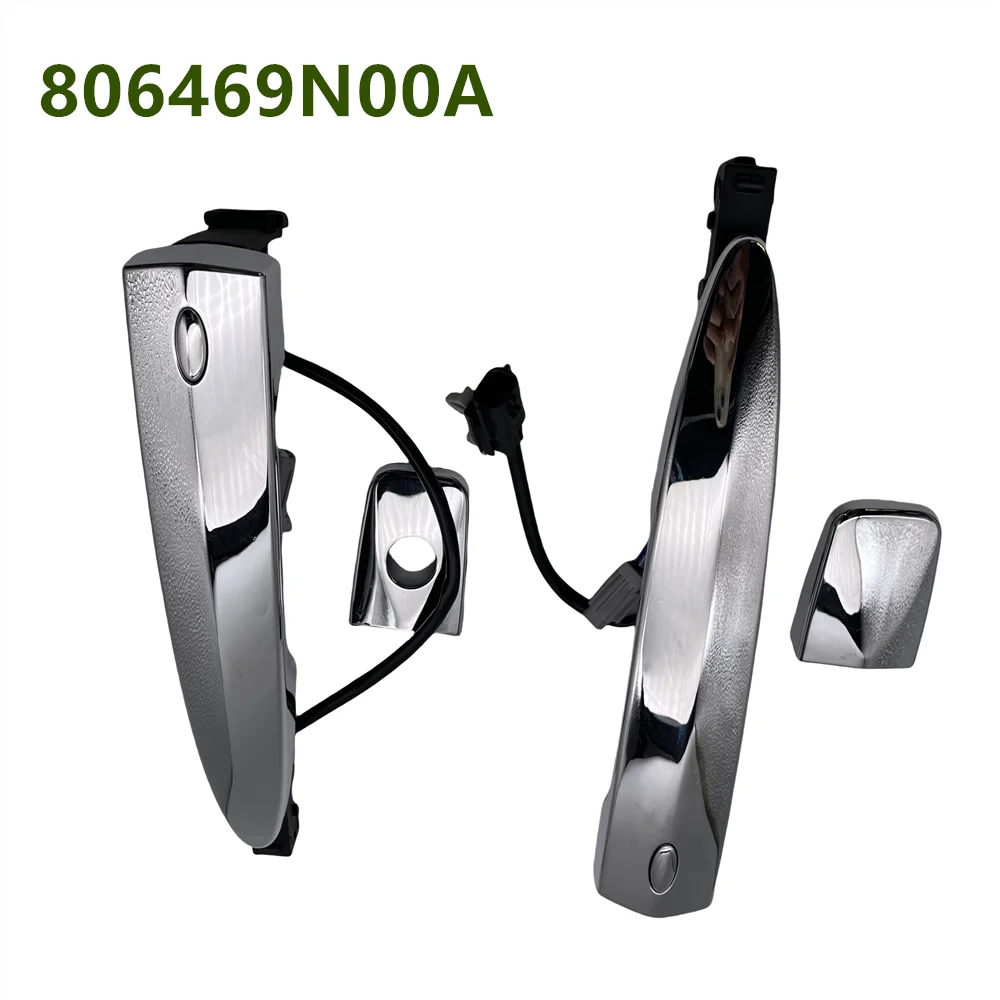 806469N00A, 806451AA0A Car Front Chrome Exterior Door Handles Silver ...