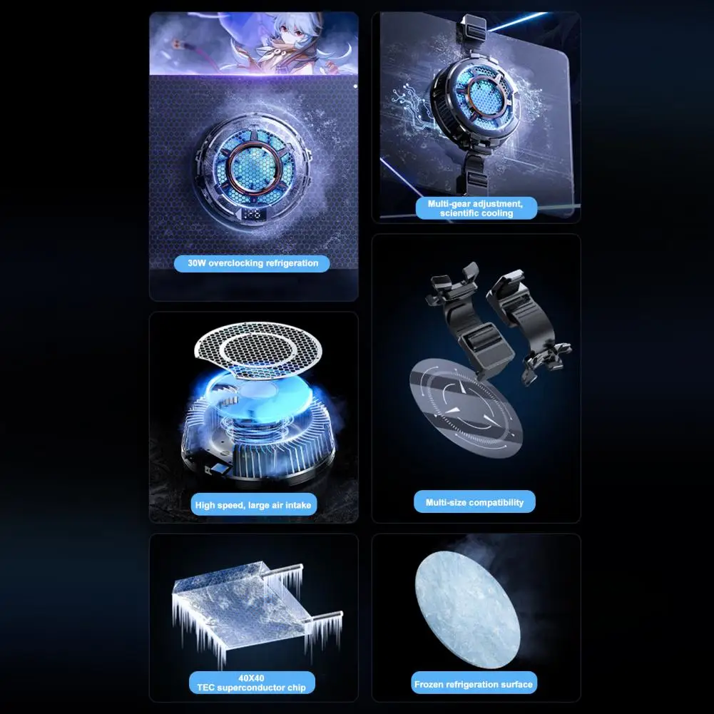 Fan-Compact-Tablet-Radiator-Speed-Adjustable-Fan-for-Phone-Tablet ...