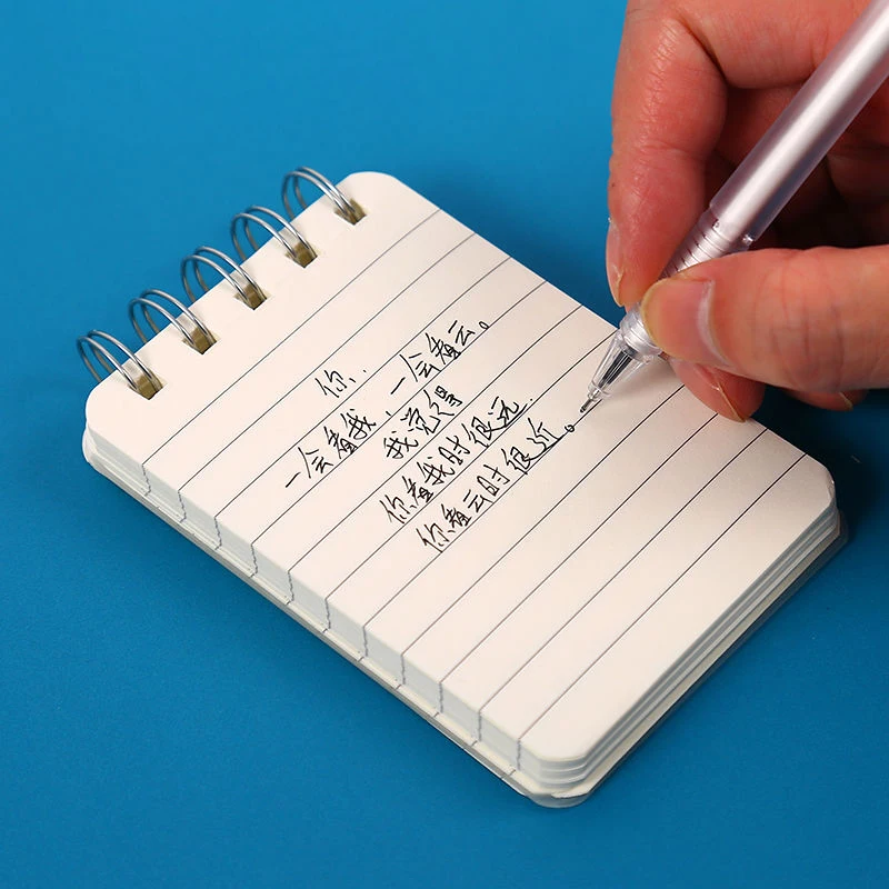 200 Page Spiral Book Coil Notebook Word Line Blank Grid Paper Journal ...