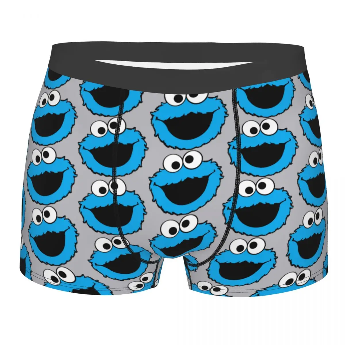 Custom-Cookie-Monster-Face-Cartoon-Boxers-Shorts-Men-s-Sesame-Street ...