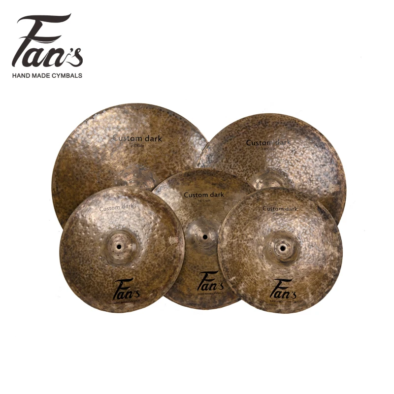 FANS Custom Dark Series B20 Handmade Cymbal Set Professional Percussion ...