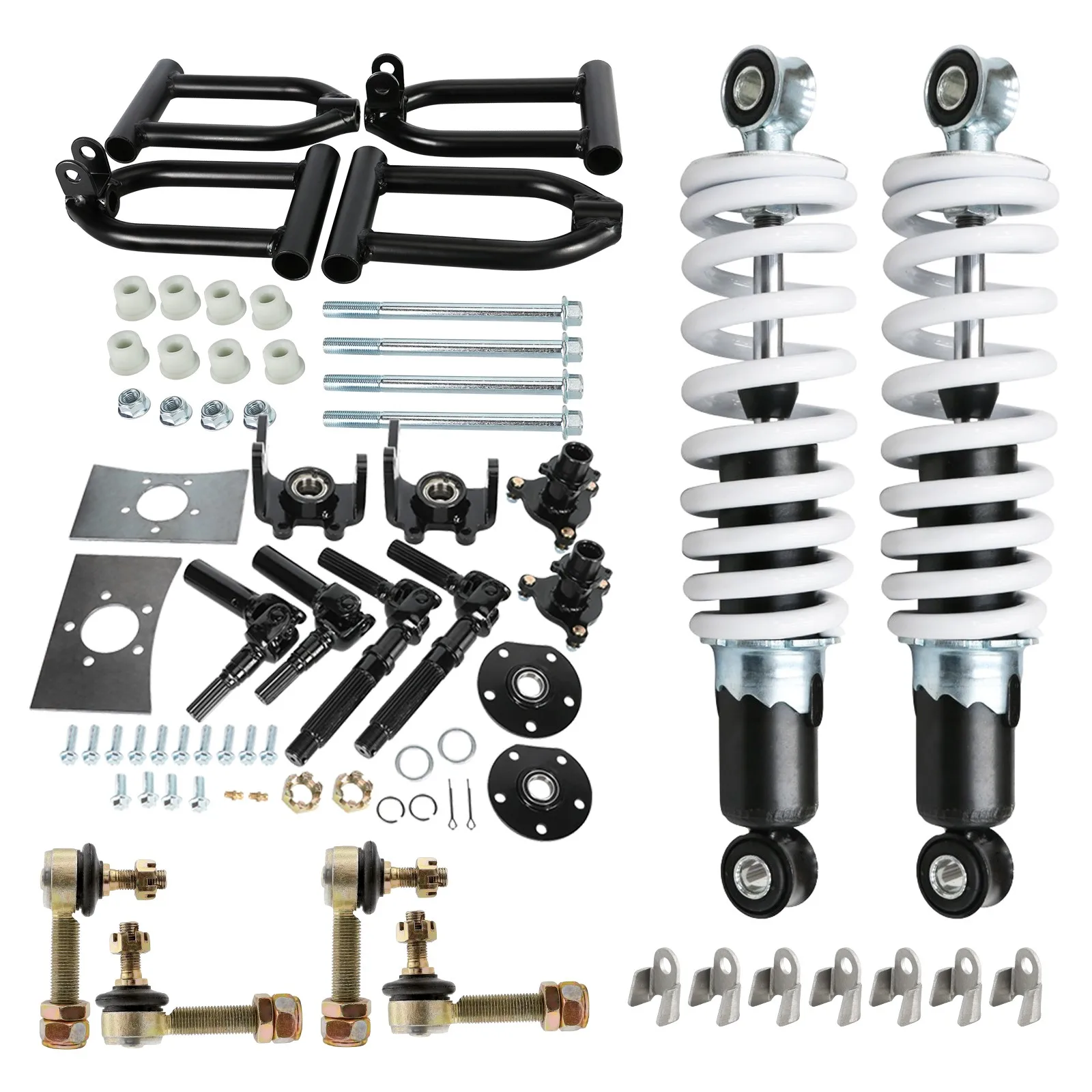 TDPRO-Go-kart-4-Wheel-Drive-Axle-kit-ATV-UTV-Front-Steering-Wheel-Rack ...