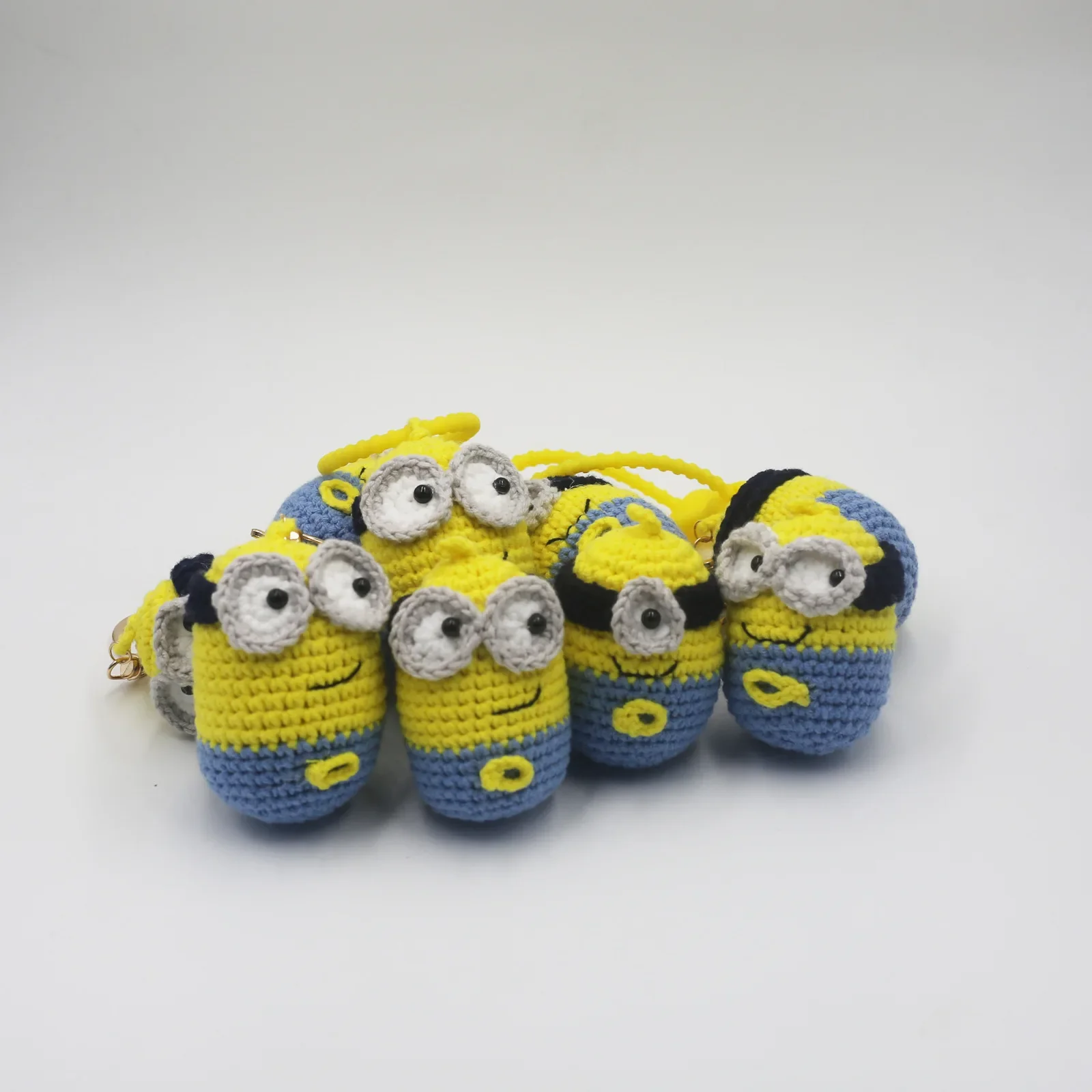 New-Minions-Kevin-Bob-Anime-Keychain-Cartoon-Toys-Model-Pendant-Keyring ...