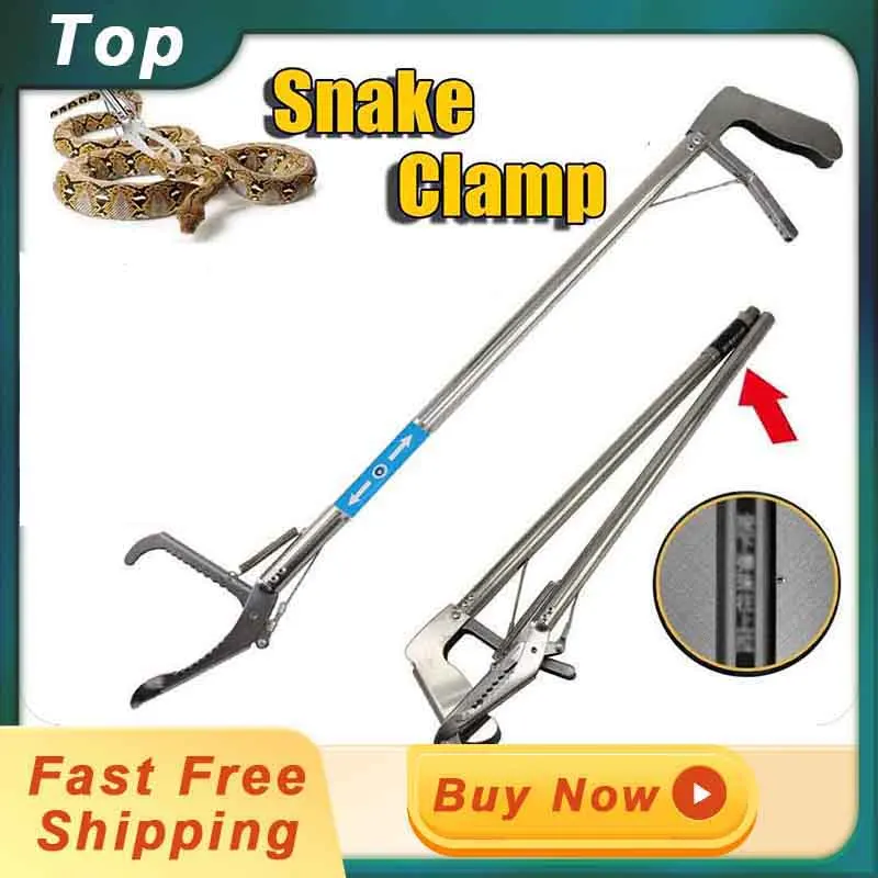 Professional-Snake-Catcher-Stainless-Steel-Snake-Eel-Trap-Stick-1-5M ...