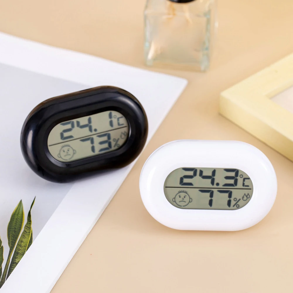 LCD Digital Thermometer Hygrometer Indoor Room Electronic Temperature ...