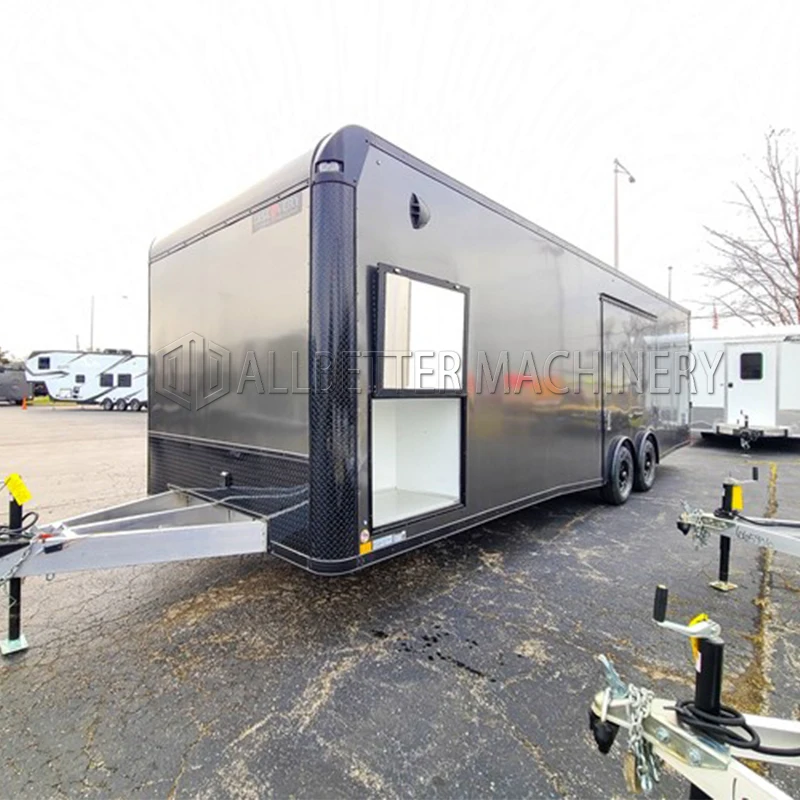 Outdoor-Mobile-Restaurant-Hot-Dog-Pizza-Trailer-Ice-Cream-Cart-Food ...