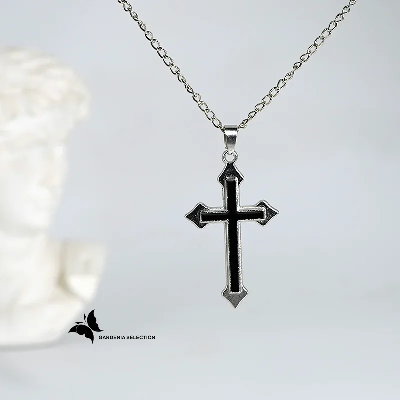 Cross-Necklace-for-Men-and-Women-Instagram-Trendy-Couple-Bounce-Dangle ...