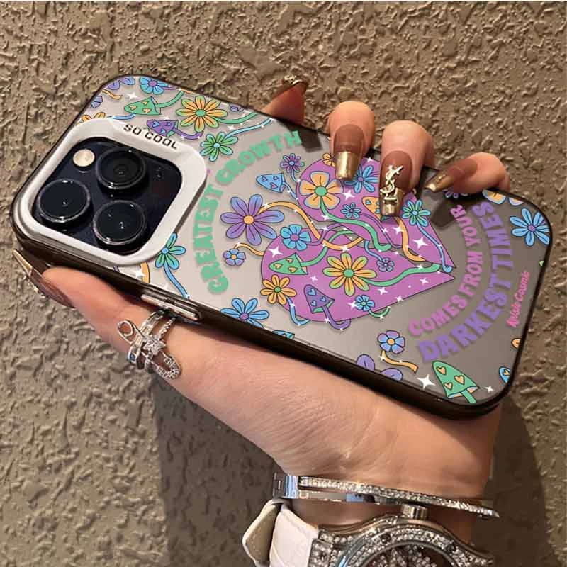 Colorful Mushroom Flower Matte Phone Case for Mate 50 Pro 4G (CYW ...