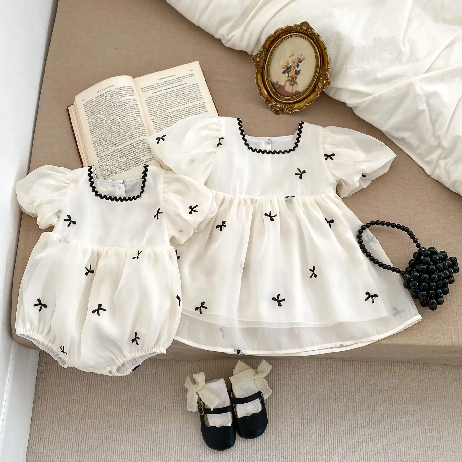 8928-Baby-Clothes-2024-Summer-New-Fashion-Girl-s-One-Piece-Clothes ...