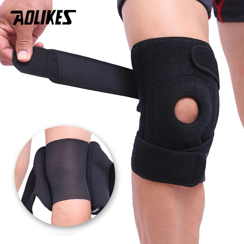 AOLIKES-1PCS-Adjustable-Elastic-Knee-Support-Brace-Patella-Knee-Pads ...