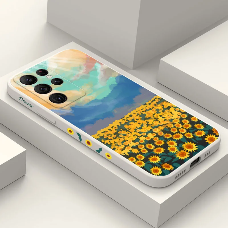 Rainbow Sunflower Phone Case For Samsung Galaxy S23 S22 S21 S20 Ultra ...