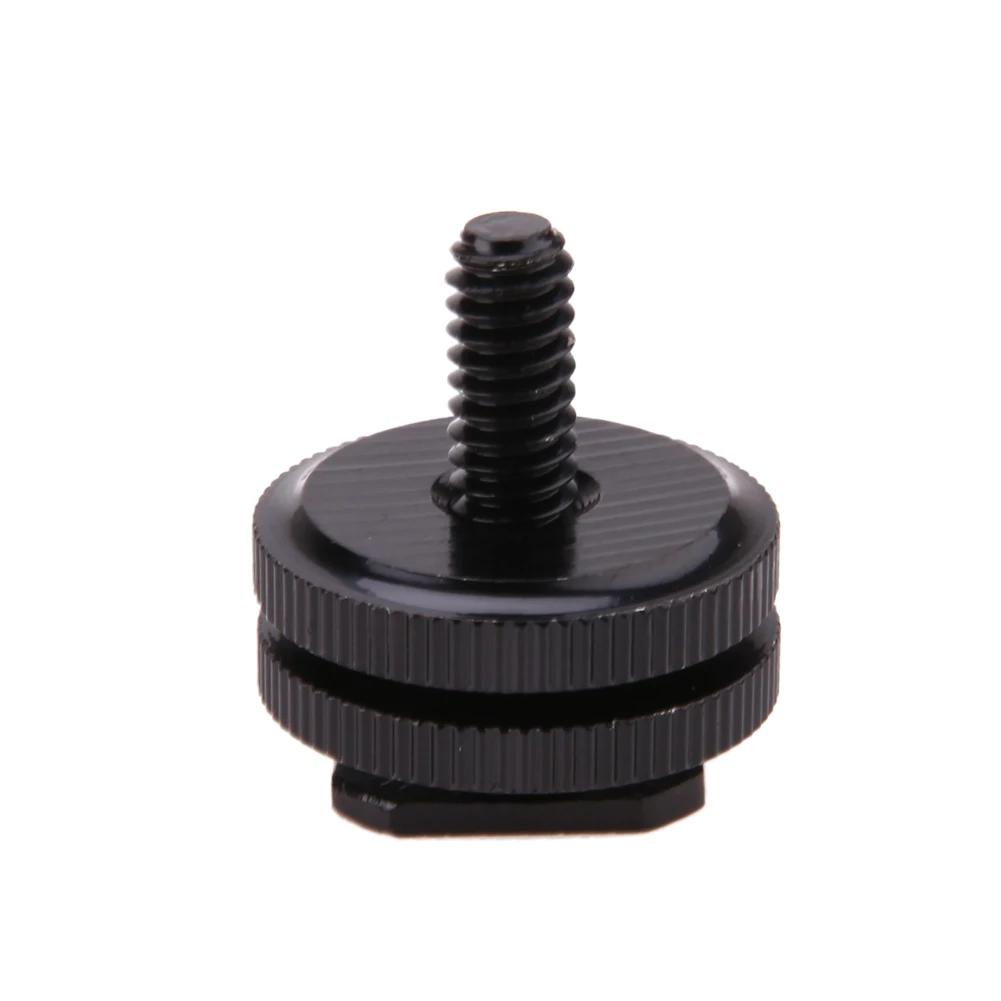 1-4-Inch-Tripod-Screw-To-Flash-Hot-Shoe-Adapter-Black-Tripod-Mount ...