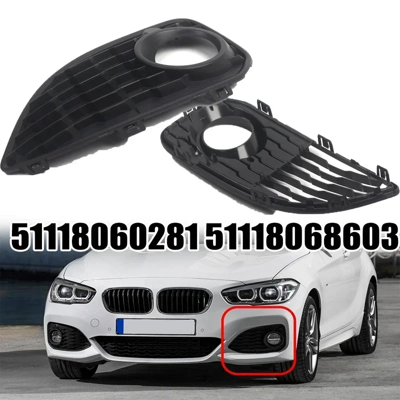 1pcs Front Bumper Fog Lamp Lights Grill Grille For BMW 1 Series F20 F21 ...