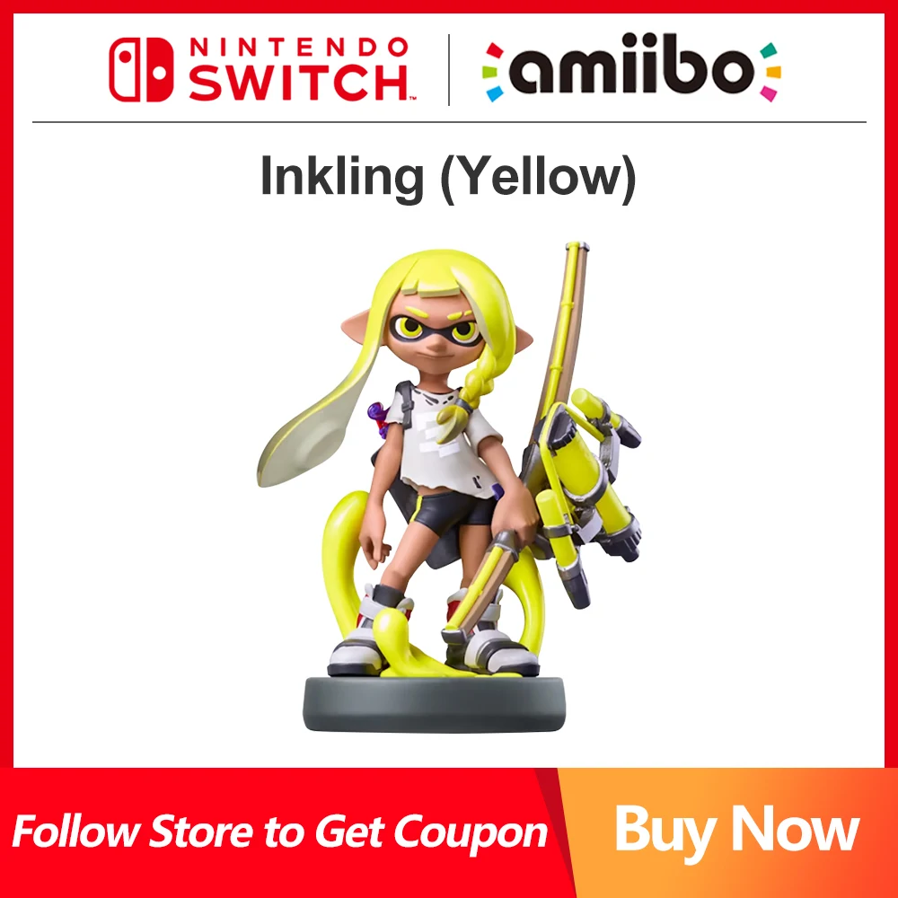Nintendo Switch Amiibo Inkling Yellow Splatoon Series for Nintendo Switch and Nintendo Switch ...