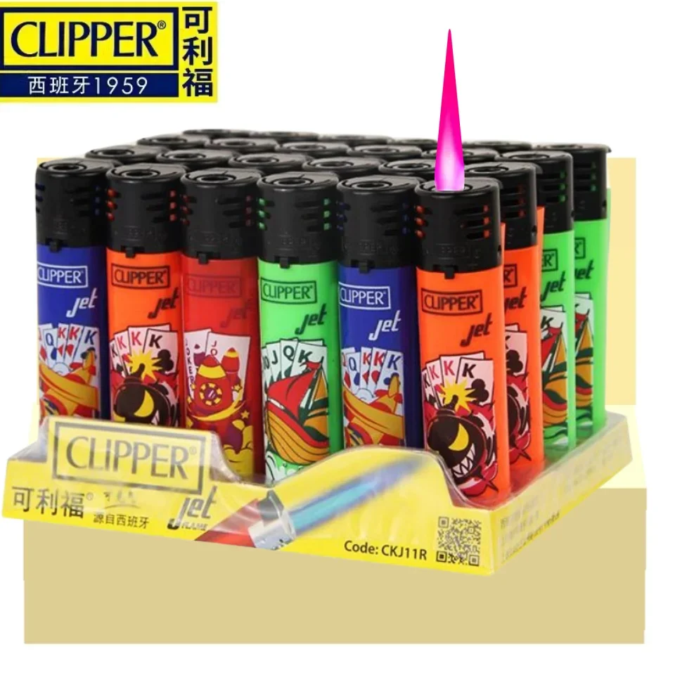 Clipper-Lighter-Nylon-Explosion-Proof-Lighter-Windproof-Pink-Flame ...