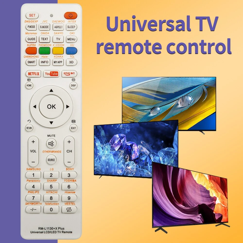 Universal Replacement Remote Control RM L1130 X For All Brand Television TV RM L113 12 RM L1130 ...
