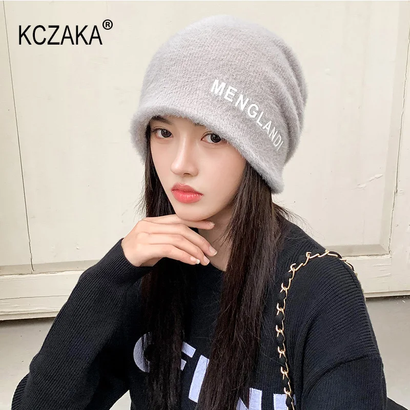 KCZAKA-Brand-Autumn-Winter-Beanie-Hat-Women-Fashion-Letter-Slouchy ...