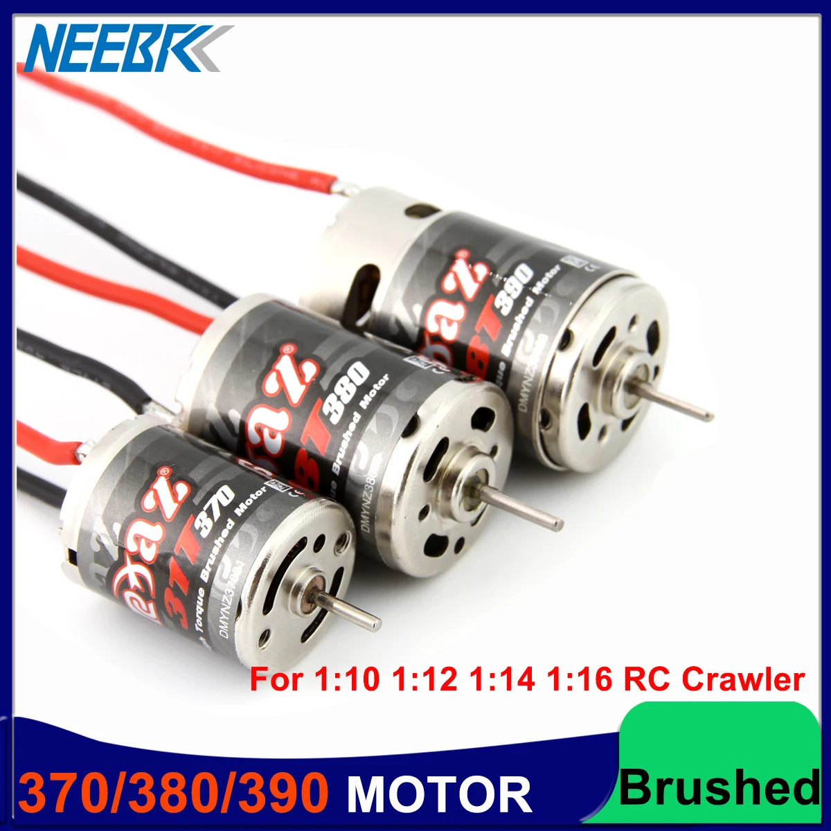 DSPOWER 370 380 390 Brushed Motor DC MOTOR for 1:10 1:12 1:14 1:16 1:24 RC CRAWLER AXIAL SCX24 ...