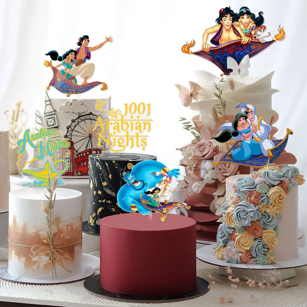Aladdin And Jasmine Wedding Cake Topper