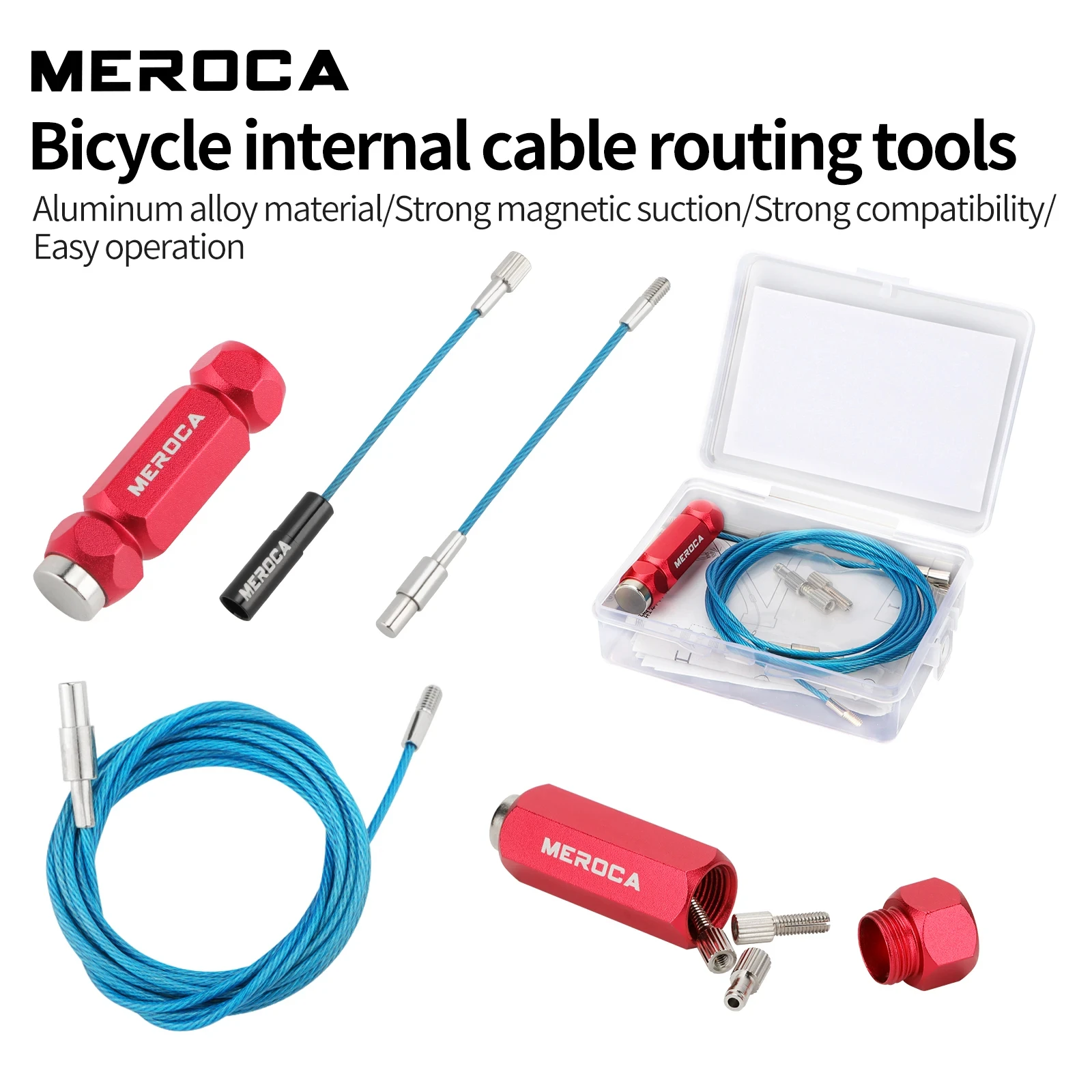 MEROCA Bike Internal Cable Routing Kit For MTB Road Frame Cycling Brake ...