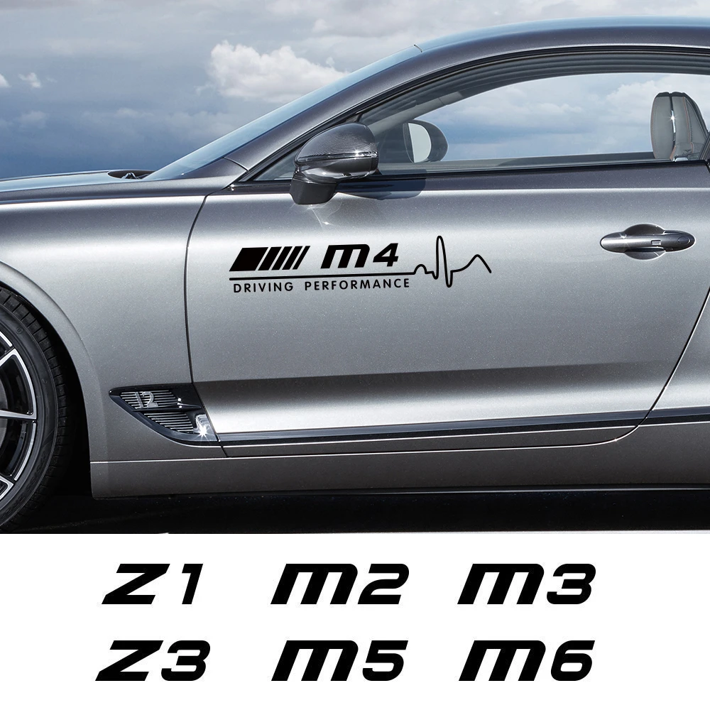 2PCS Car Door Sticker Accessories Vinyl Film Decal For BMW M4 G83 G82 ...