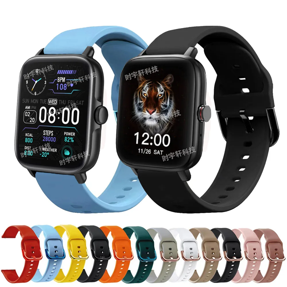 Silicone 20mm Strap For COLMI P28 Plus Smart Watch Sport Replacement ...