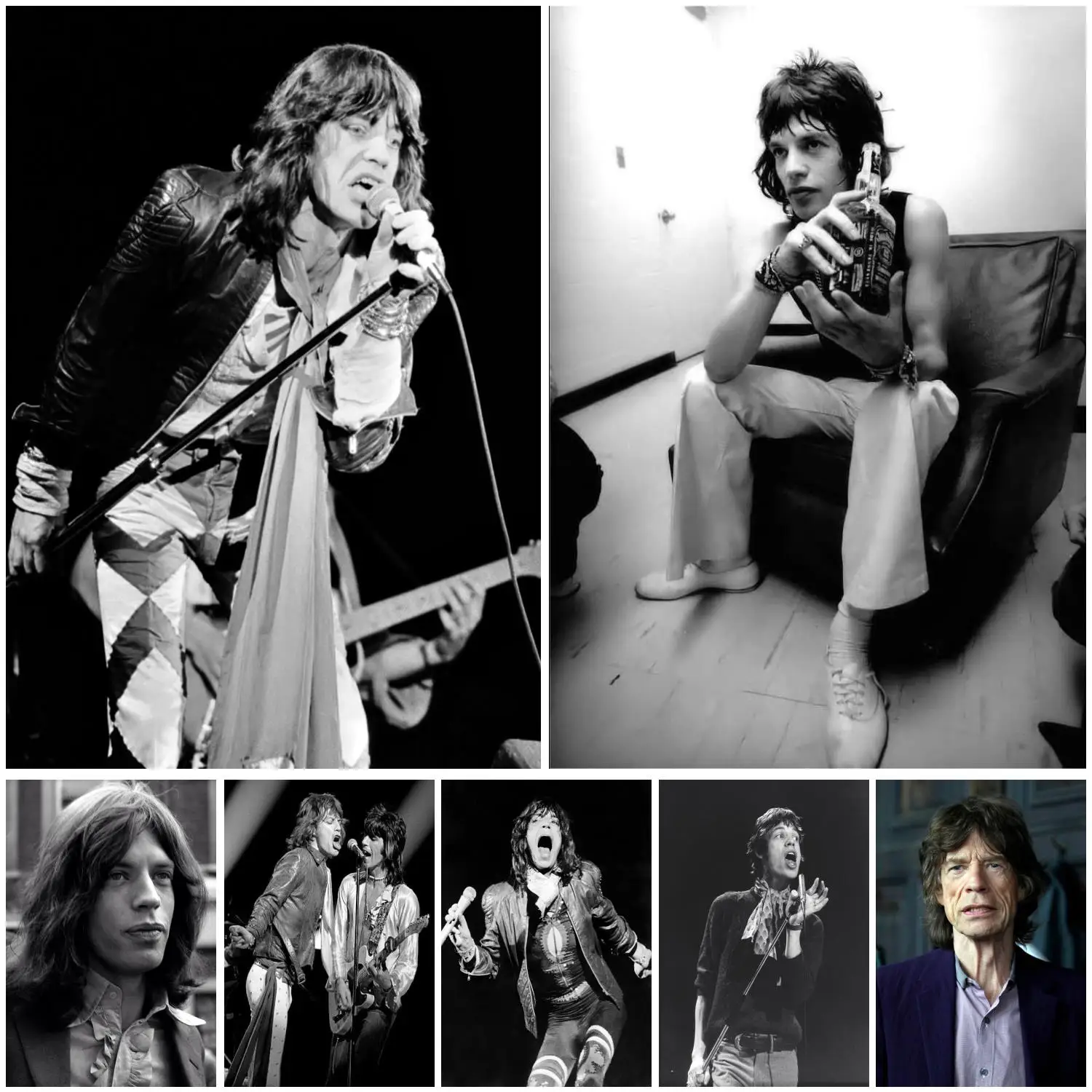 Mick-Jagger-Band-Poster-Canvas-Art-Poster-and-Wall-Art-Picture-Print ...