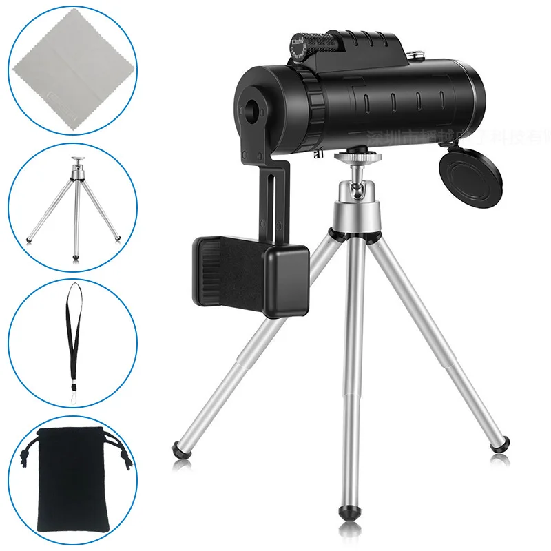 High-Power-HD-Monocular-with-Smartphone-Holder-Tripod-for-Adults ...