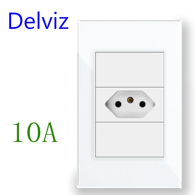 Delviz Brasil padrão de tomada de energia, Tomada de parede, Tomada ...