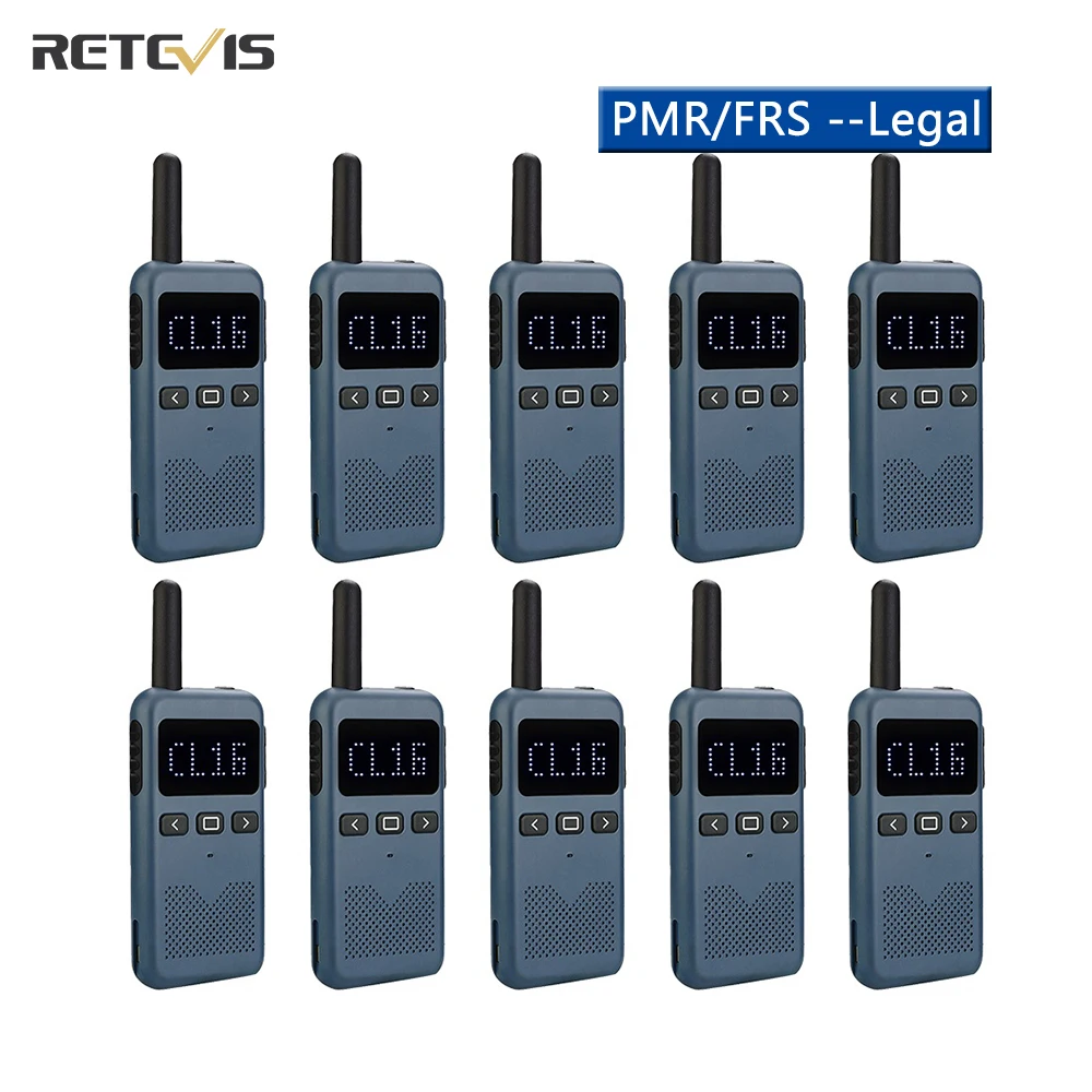 10-pcs-Walkie-Talkie-Mini-Retevis-USB-Type-C-Phone-RB619-PMR-446-Radio ...