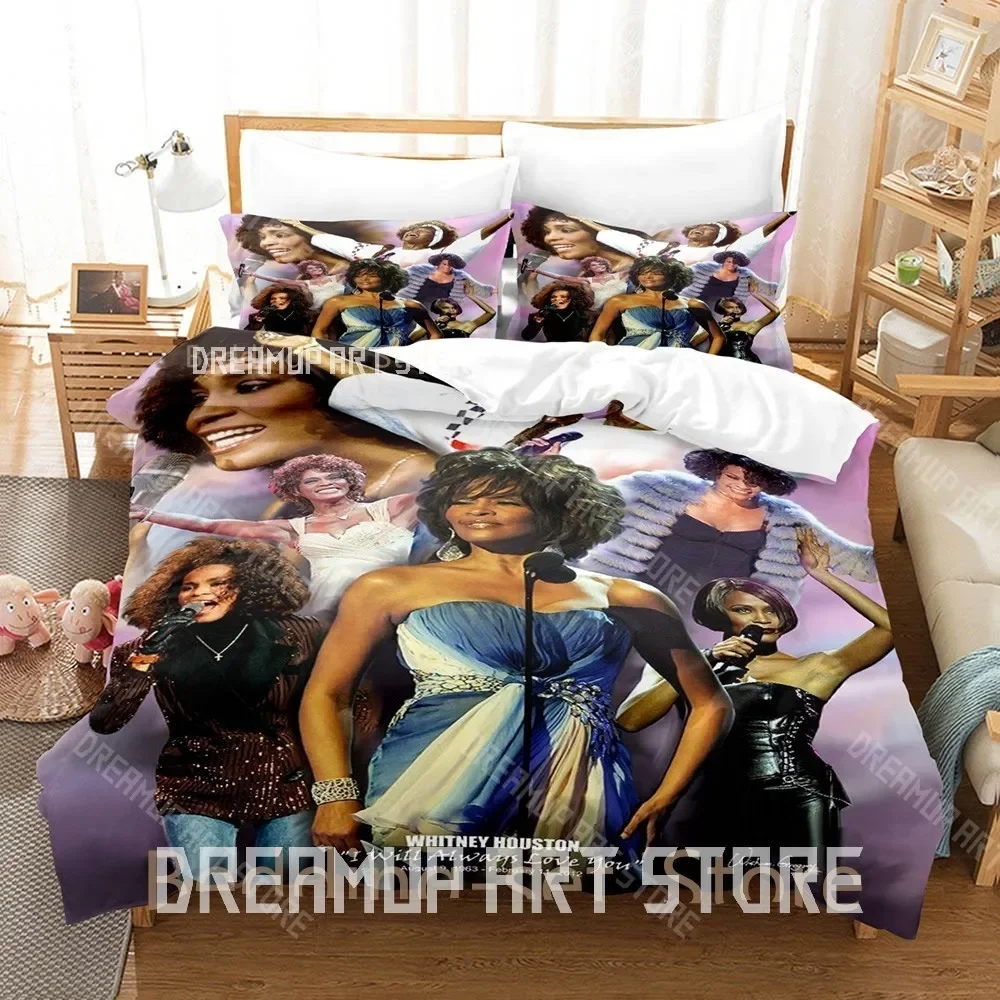 3D Print Personality Whitney Houston Bedding Set Single Twin Full Queen ...