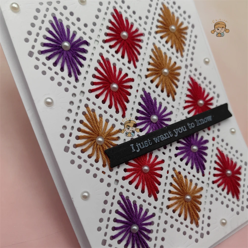 Filo-per-cucire-fustelle-fiore-bordo-metallo-fustelle-decorazione ...