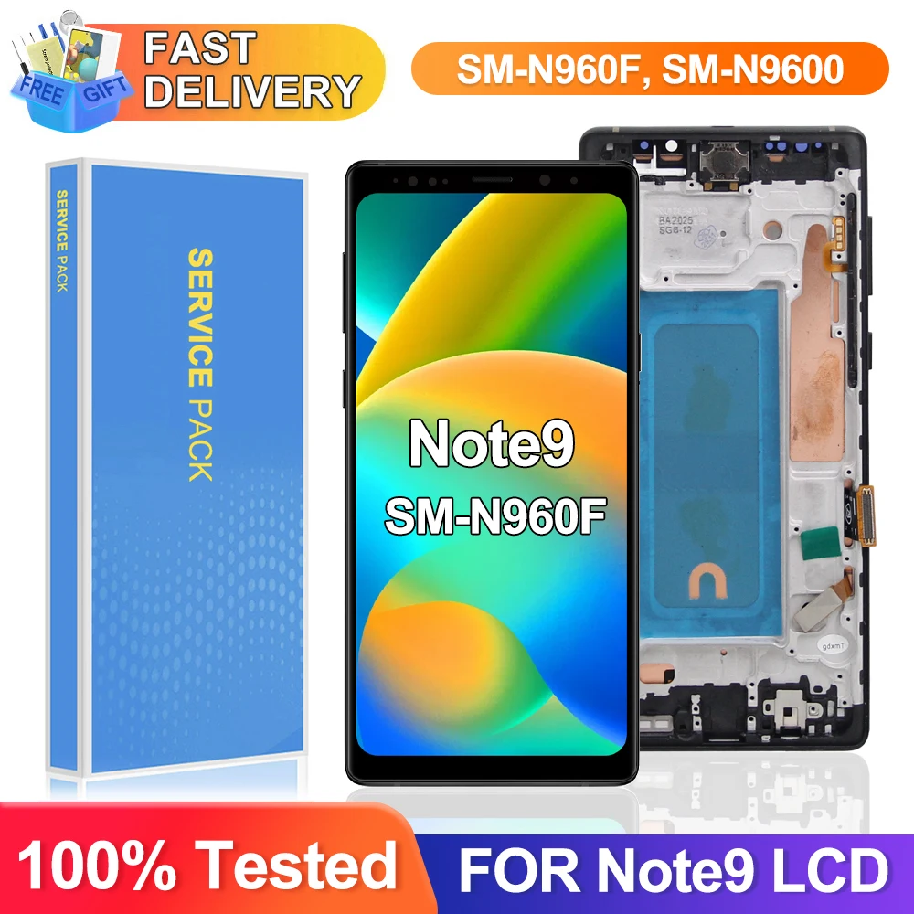 Note 9 N960F N960F/DS TFT Screen Assembly for Samsung Galaxy Note9 Lcd ...