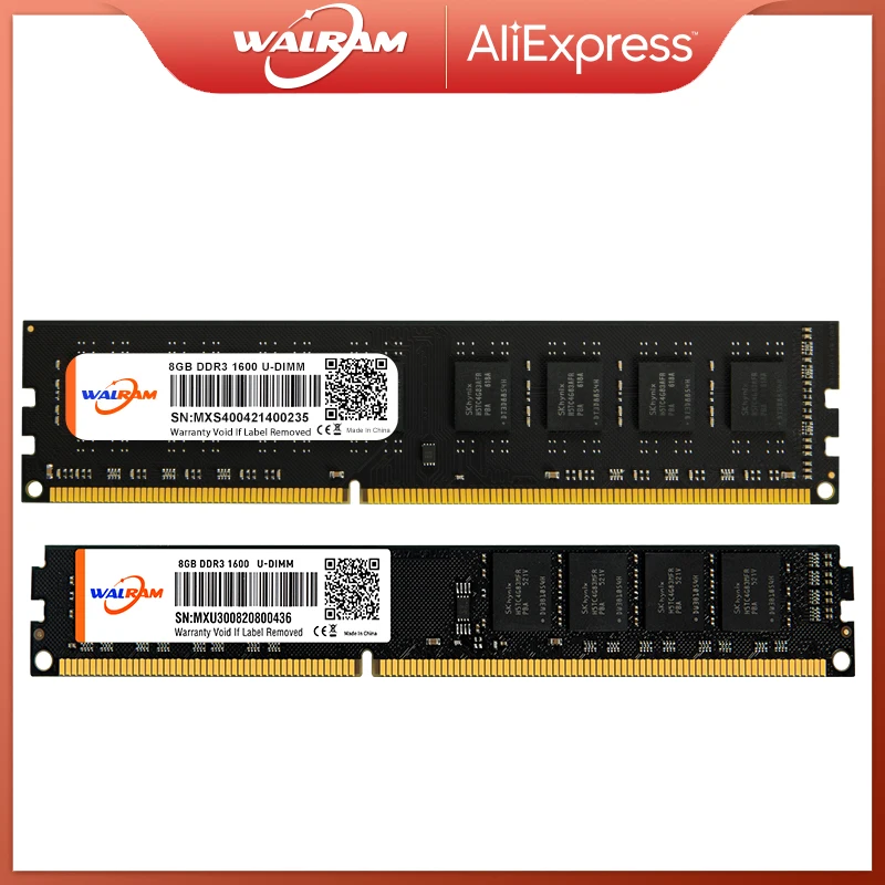 Walram Memoria Ram DDR3 1333 1600 1866Mhz Desktop Memory PC3-10600U PC3 ...