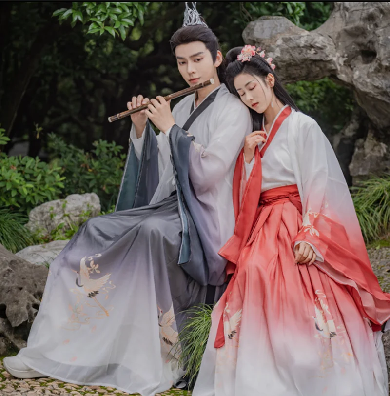 Hanfu Paare Alten Chinesischen Traditionellen Hanfu Kleid Oversize ...