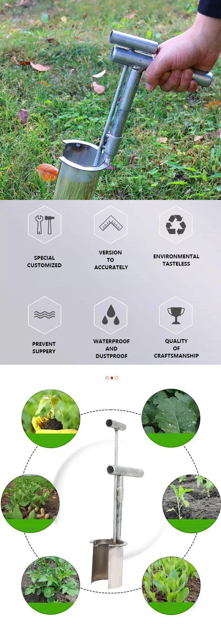 Plant And Fruit Tree Seedling Transplanter Handheld Digging Hoes ...