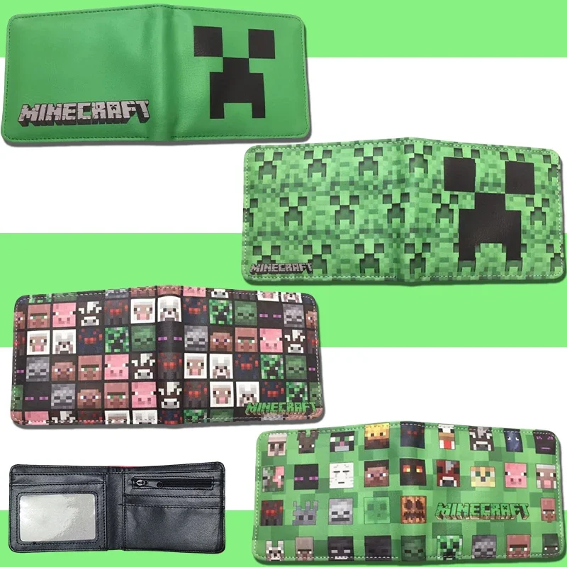 Game-Minecraft-Creeper-Cartoon-Pu-Leather-Wallet-Anime-Portable-Women ...