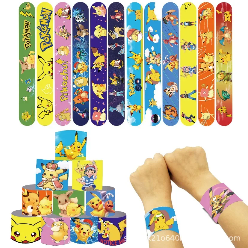 Pokemon-Pikachu-Snap-Bracelets-Figurine-Anime-Wristband-Child-Pocket ...
