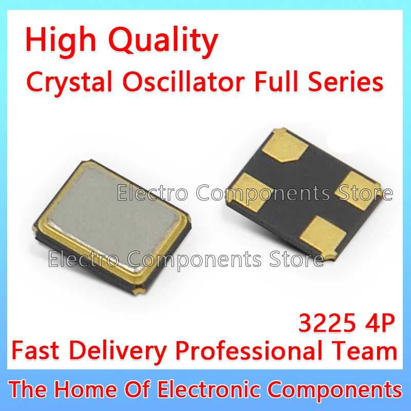 100PCS 3225 SMD Passive Crystal Oscillator 4P 14.31818MHz 16.000MHz 18 ...