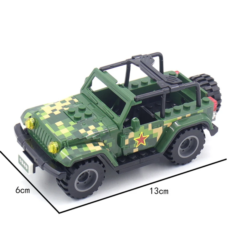 2022-NEW-Militarys-Camouflage-TBS-Commando-Wranglers-Jeeped-Car-Off-Roader-Building-Blocks ...