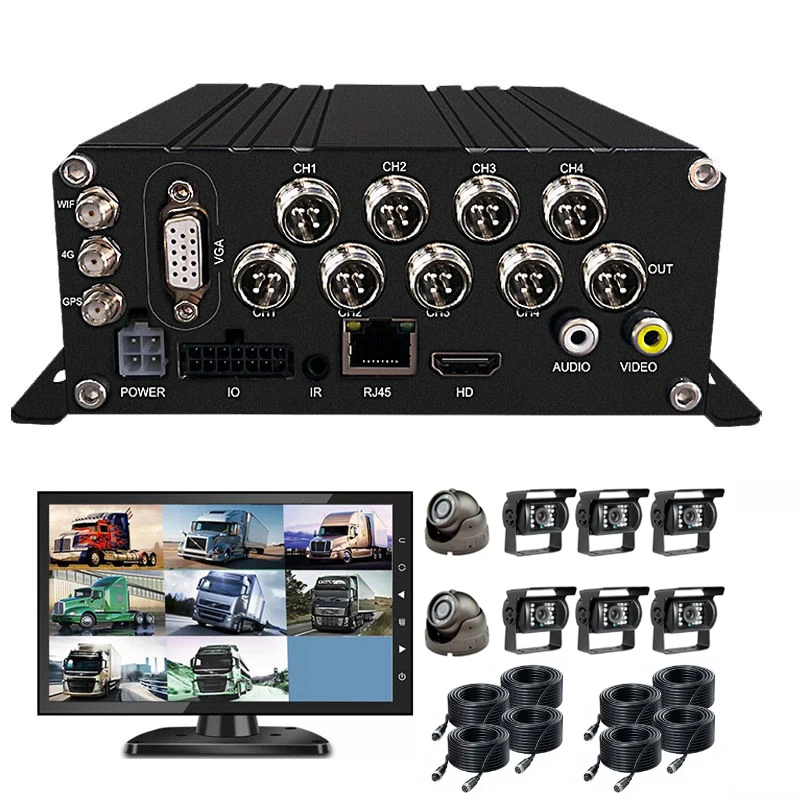 Full-Set-8-channel-HDD-Vehicle-Security-Basic-Black-Box-MDVR-AHD-1080P ...