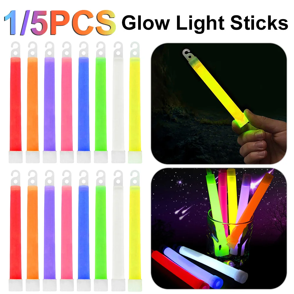 6-Inch-Survival-Kit-Military-Glow-Light-Sticks-Walking-Camping-SOS-Gear ...