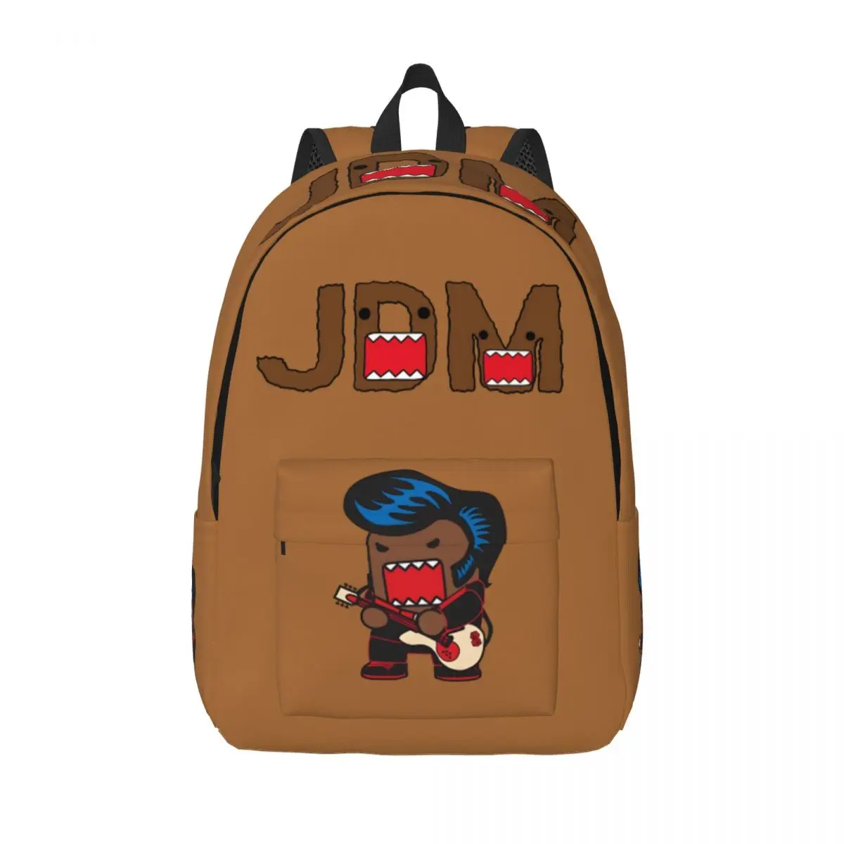 Custom Anime Rock Domo Kun Canvas Backpack Men Women Basic Bookbag for ...