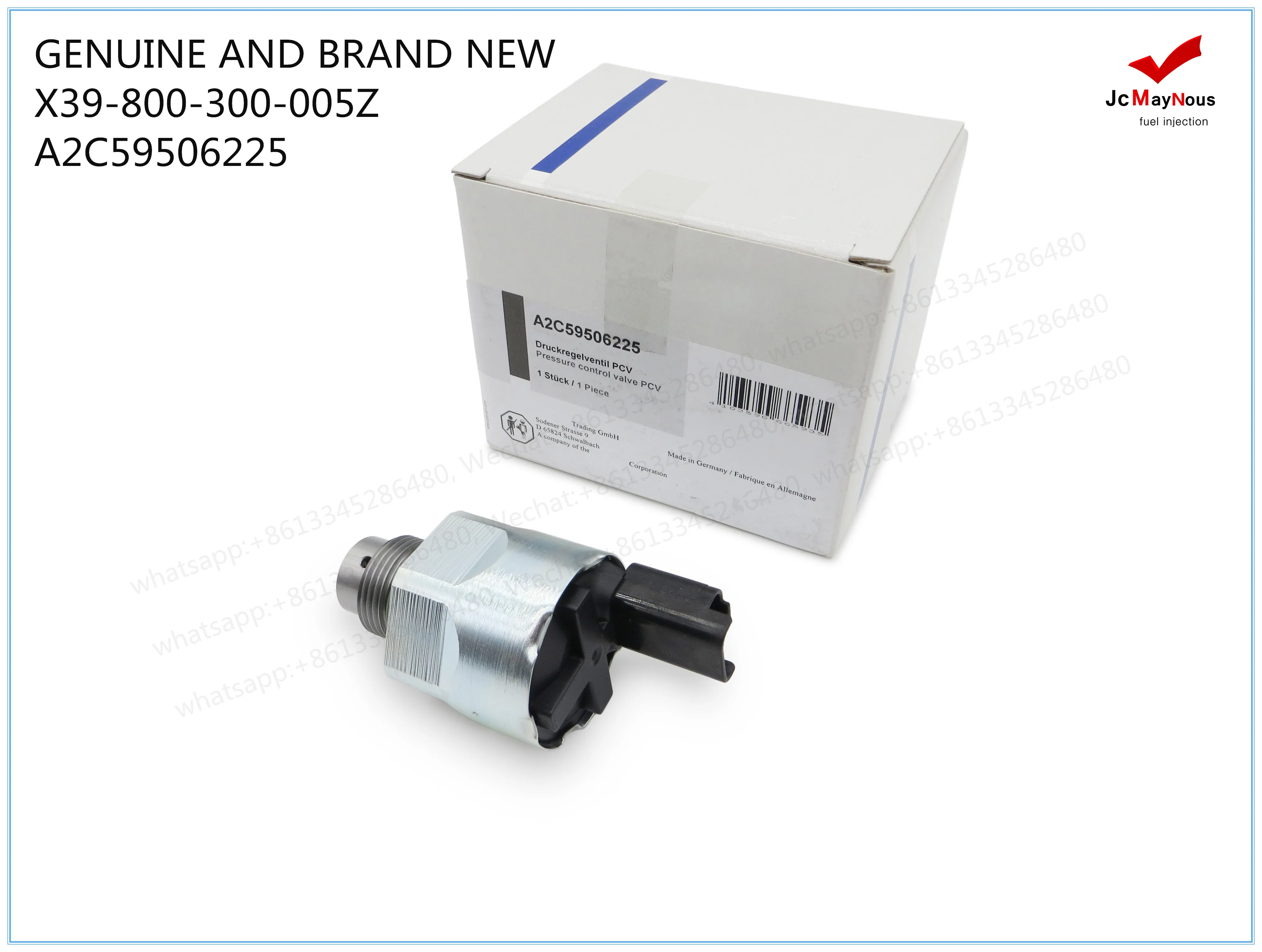 GENUINE AND BRAND NEW DIESEL COMMON RAIL FUEL PUMP PRESSURE CONTROL VALVE PCV VCV X39-800-300 ...