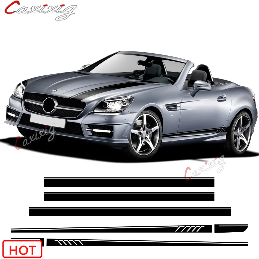 507-Style-Door-Side-Skirt-Stripes-Body-Decal-Kit-For-Mercedes-Benz-SLK ...