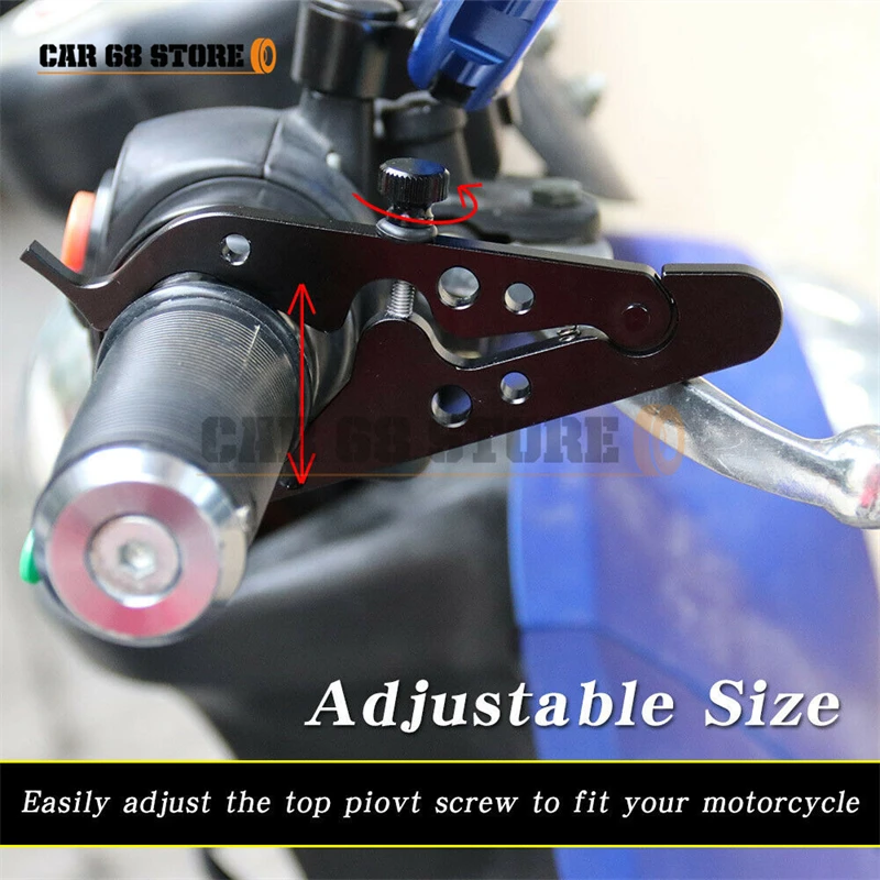 Motorcycle Cruise Control Throttle Lock With Grip Aluminum And Rubber ...