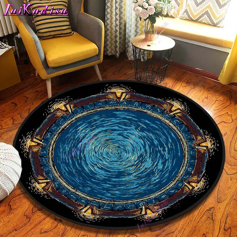 Stargate-SG-1-Round-Carpet-Movie-Non-slip-Doormat-Area-Rug-Science ...